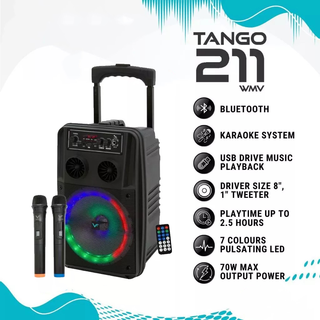 Vinnfier Tango 211 WMV Portable Trolley Speaker | Shopee Malaysia