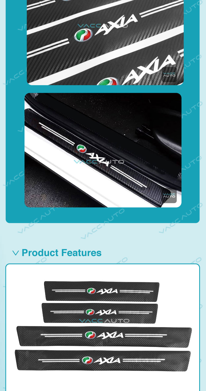 Perodua Axia B200 1st 2014 - 2023 Door Step Sticker Protector Fit For ...