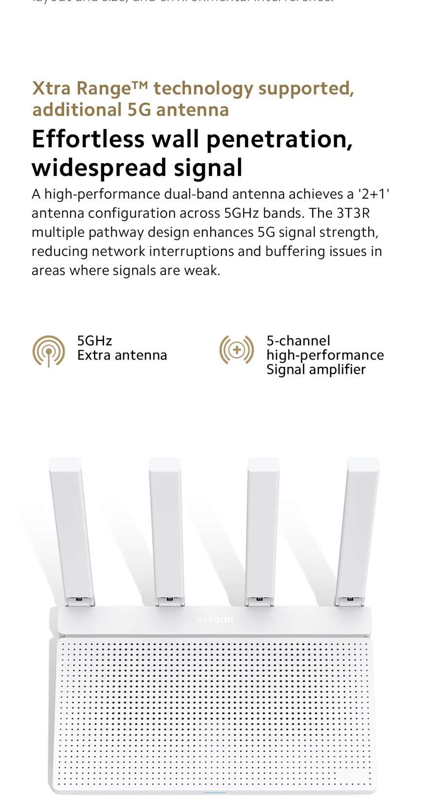 Xiaomi Router AX3000T | WiFi 6 Wireless Router | Dual Band Antennae ...