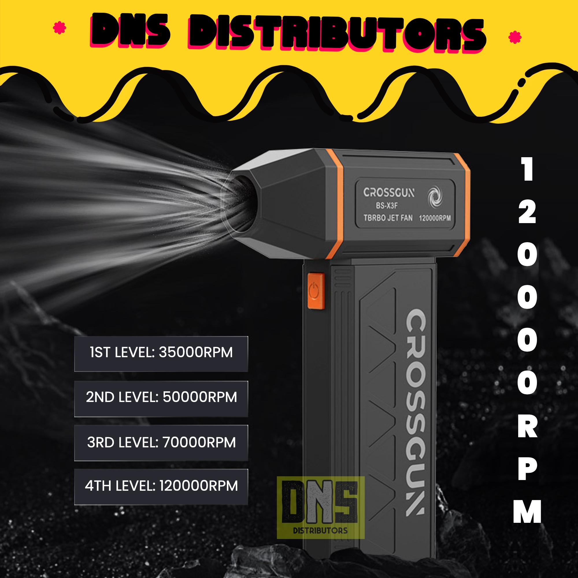 Powerful Violent Turbo Fan X31 Jet Fan 120000RPM With LED Light ...