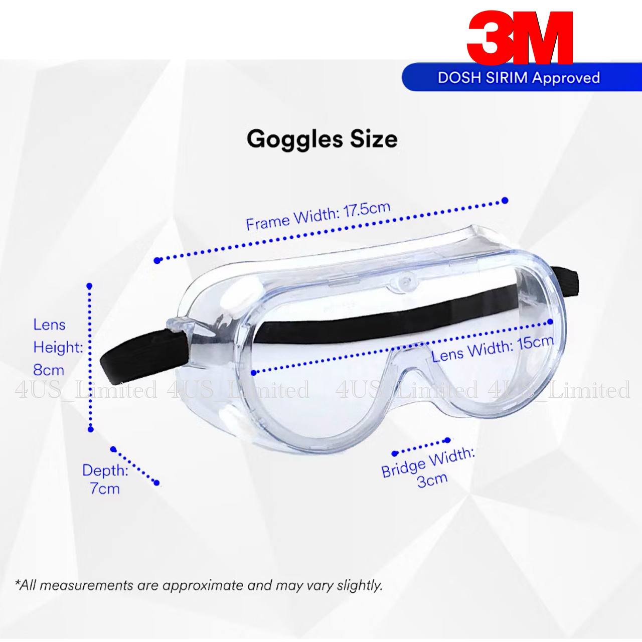 3M 1621AF Safety Goggle Anti Fog (Clear/ Transparent) | Shopee Malaysia