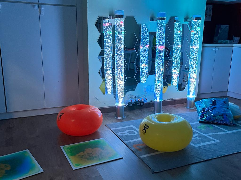 Sensory Bubble Tube 4 feet with wall bracket Multi sensory Room Sensory ...