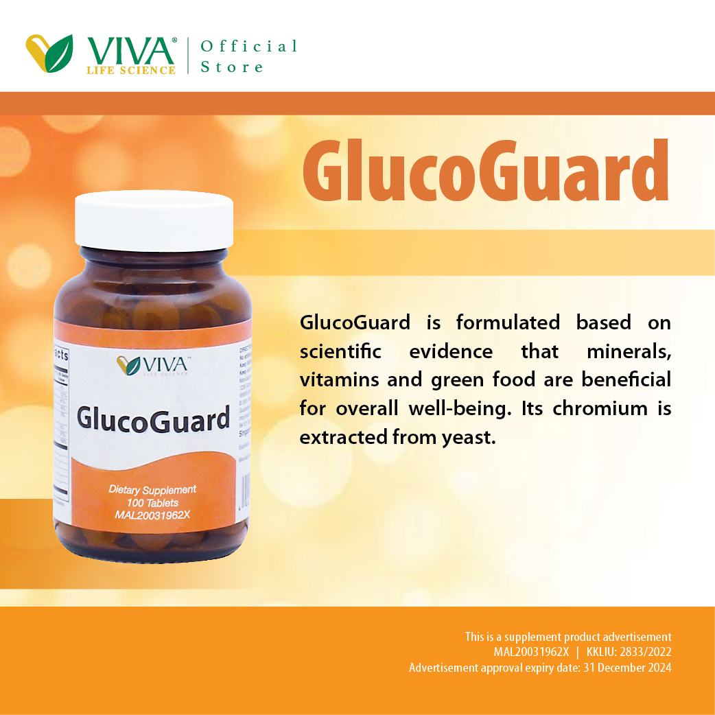 GlucoGuard (100 tablets) 宜卫锭 #300930 (Exp. Nov 2026) | Shopee Malaysia
