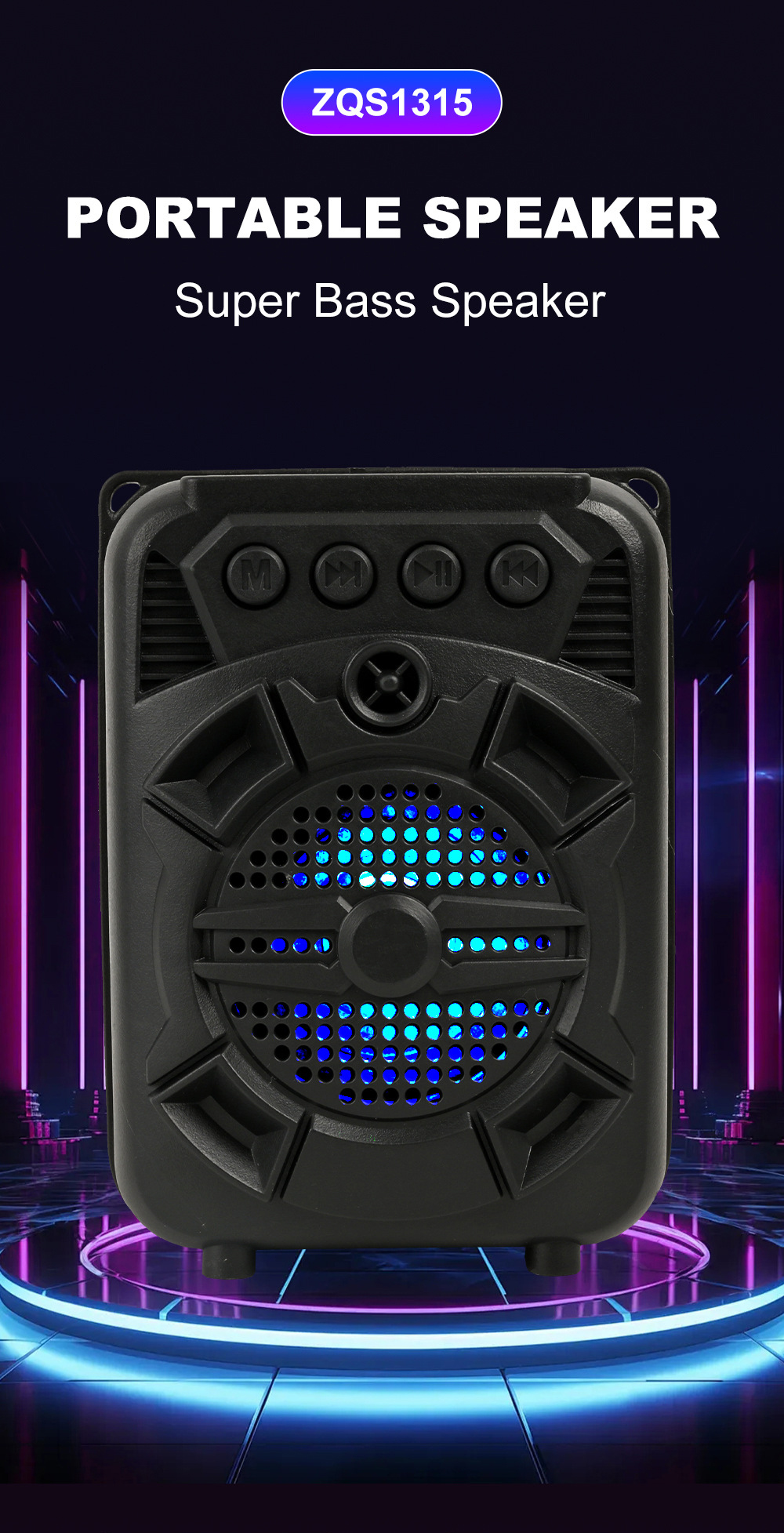 Portable USB Bluetooth KTV Speaker Mini Super Bass Audio Home Party Karaoke Wireless Player With ...