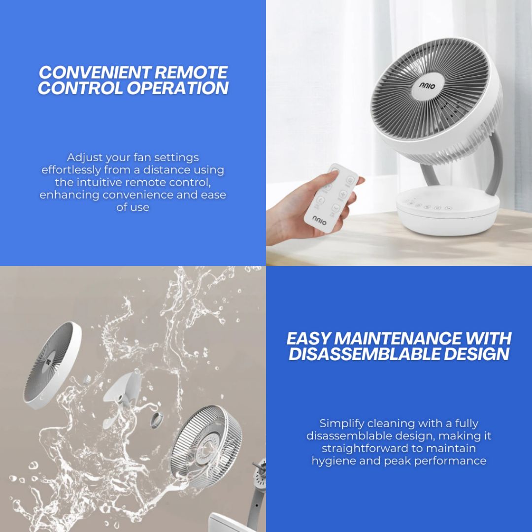 Mistral 10" AIR CIRCULATOR FAN With DC Motor MACD 1001 / Nnio 10” Air ...