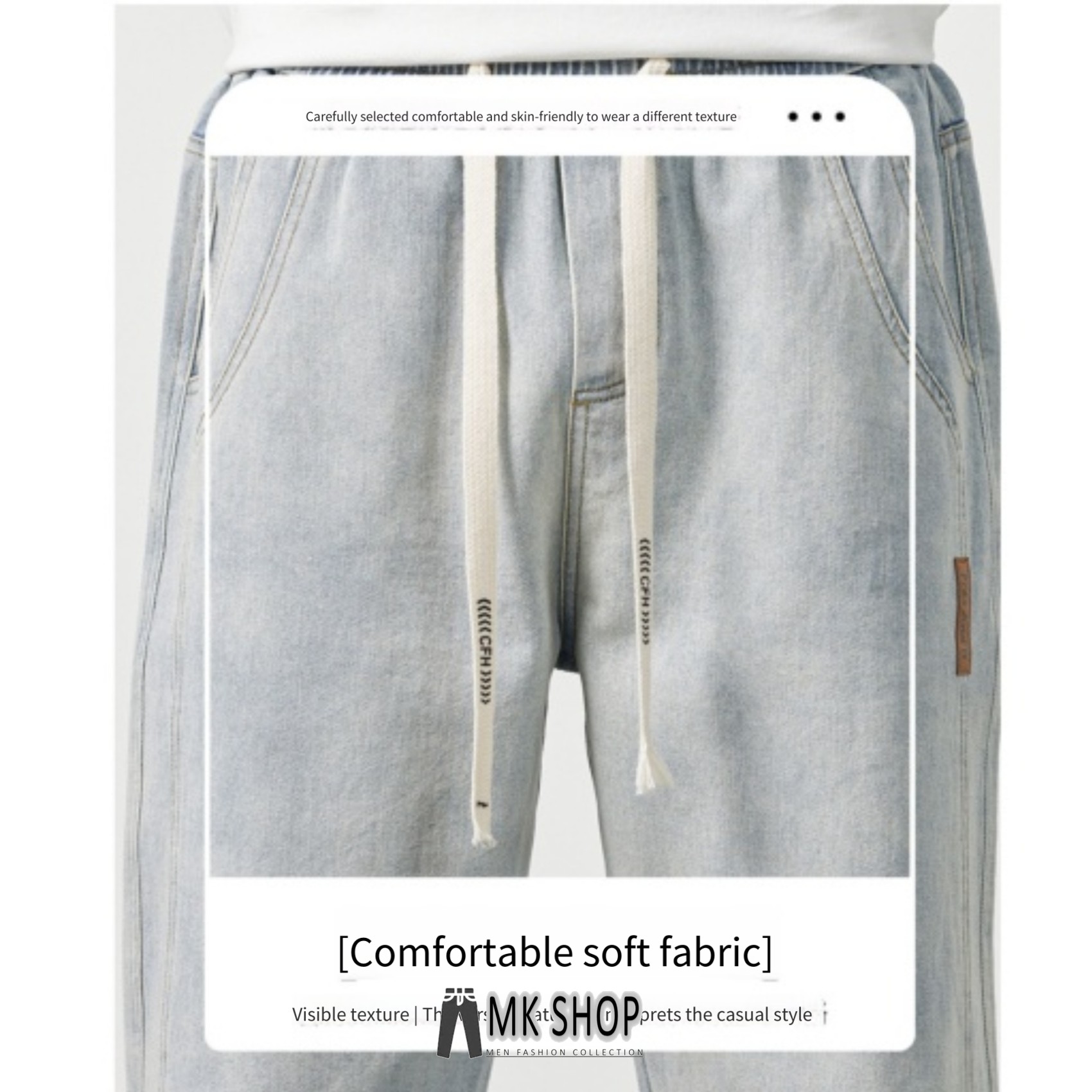 MKSHOP jeans men M-5XL American Vintage Casual Straight Pants Men Loose Plus Size Seluar Jeans ...