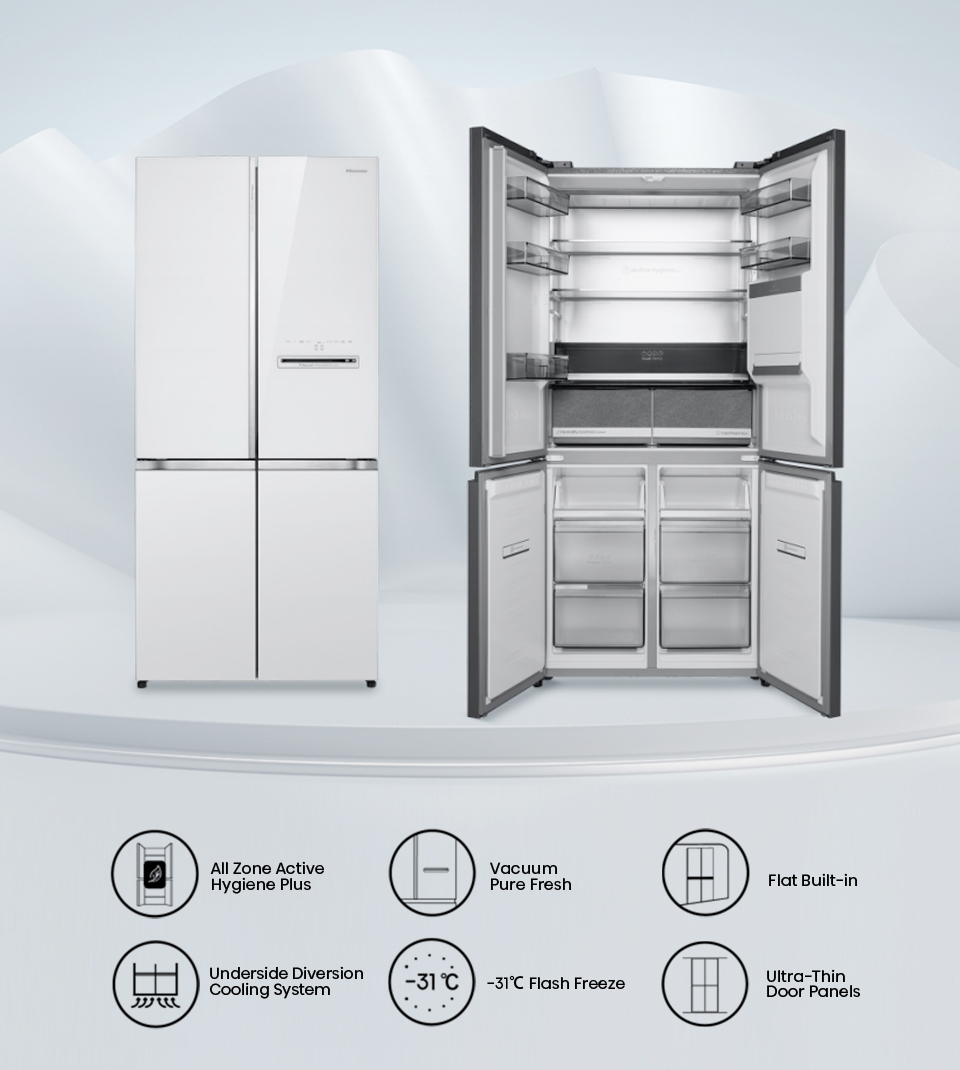 [FREE Installation] Hisense 610L 4 Door Inverter Fridge / All Zone ...