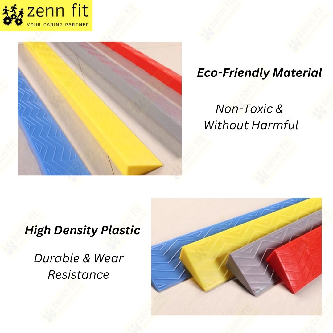 Indoor Uphill Mat Plastic Ramp Non-Slip Eco Friendly Plastic Wheelchair ...