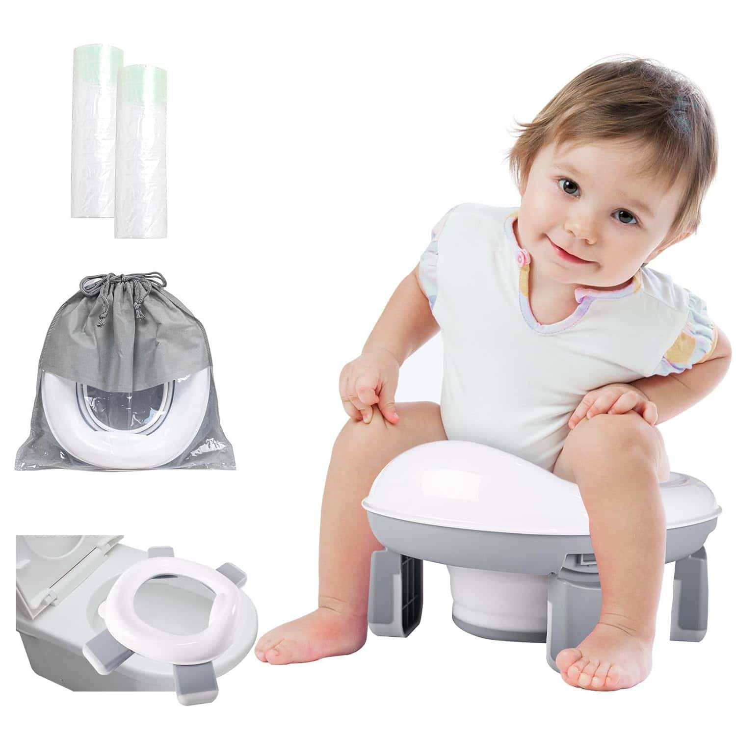 2-in-1 Nuby Potty Topper & Portable Potty | Shopee Malaysia
