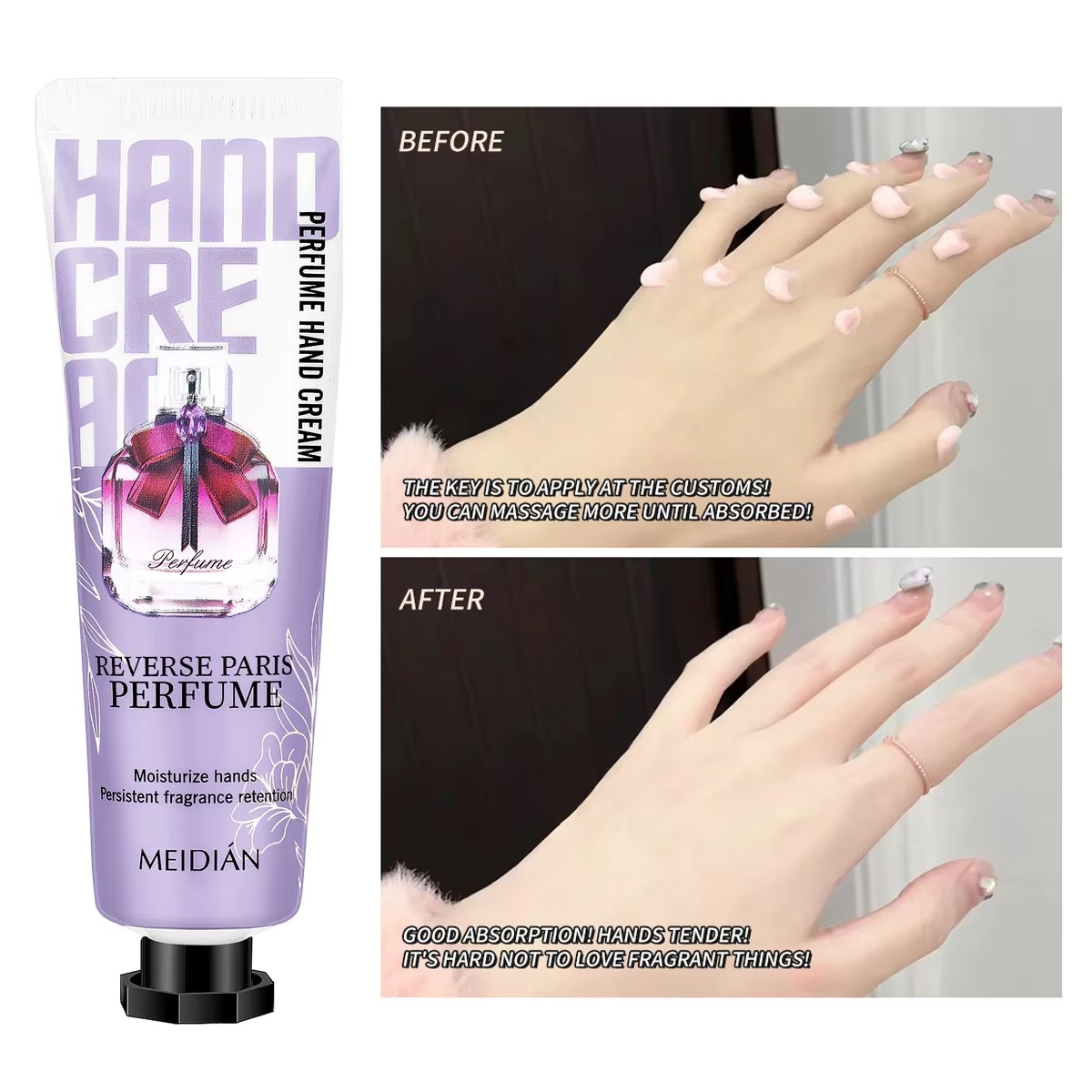 Meidian Perfume Hand Cream Fragrance Perfume Krim Tangan 30g | Shopee ...