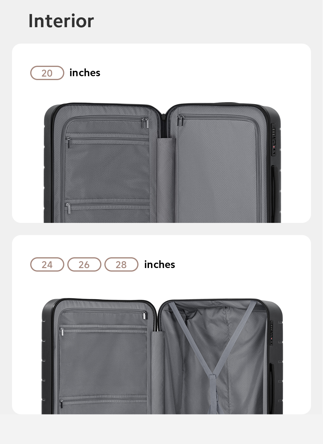 Xiaomi Luggage Classic Pro | 20/24/26/28 Inches | Anti-Burst Zip ...