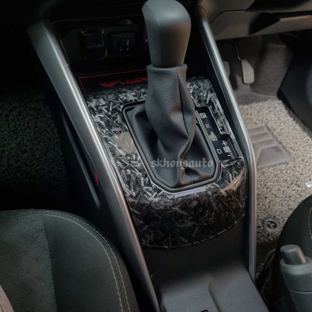 Perodua ativa gear shift panel frame cover forged carbon fiber car ...