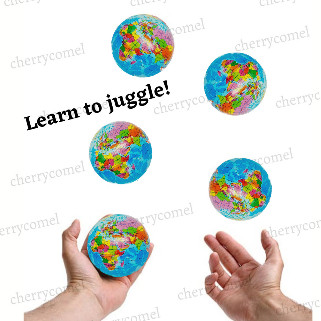 World Map Soft Ball Globe Bola Peta Dunia Squeeze Ball Anti-Stress Toy ...