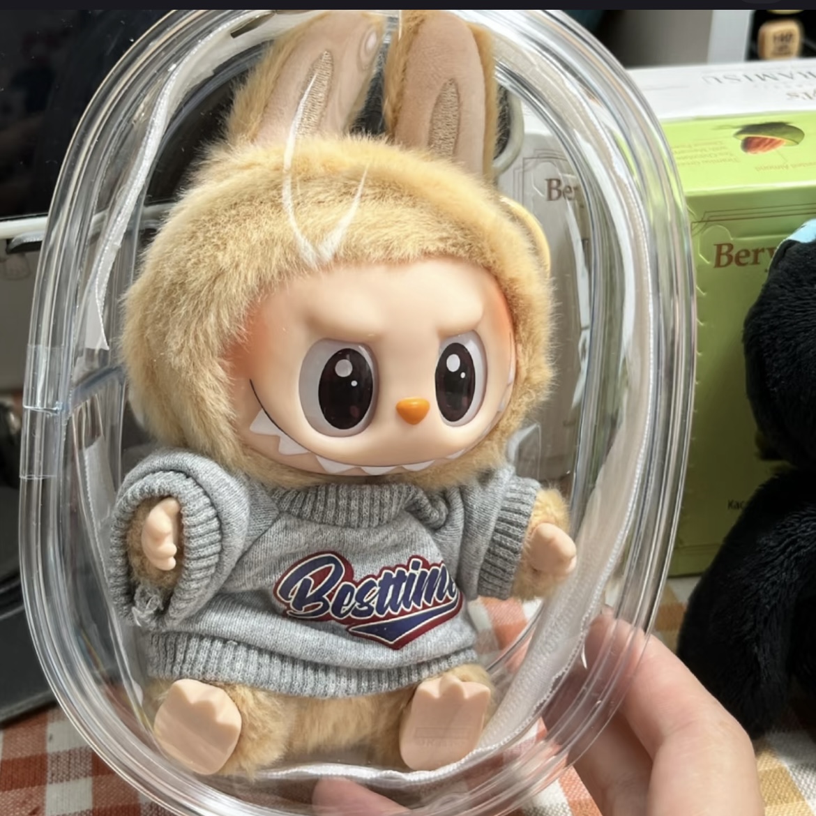 Labubu cover protective case protector transparent casing 拉布布保护壳 防尘 保护套 ...