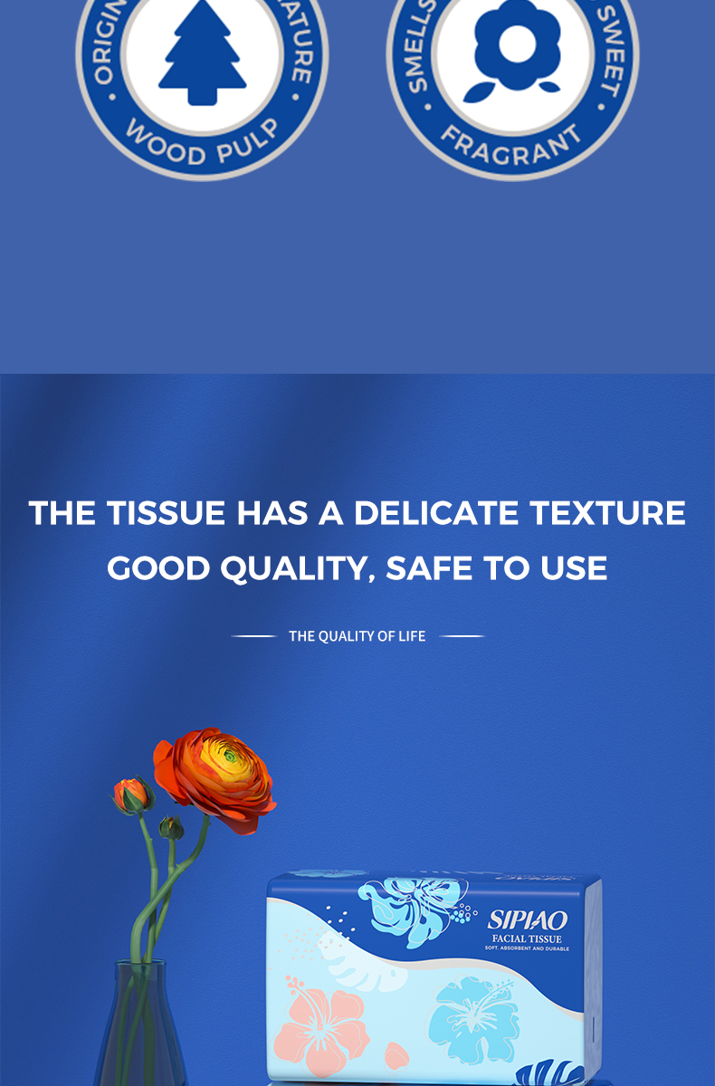 【5PCS】sipiao High end scented tissue paper 4-Ply (320s ) Soft Pack ...