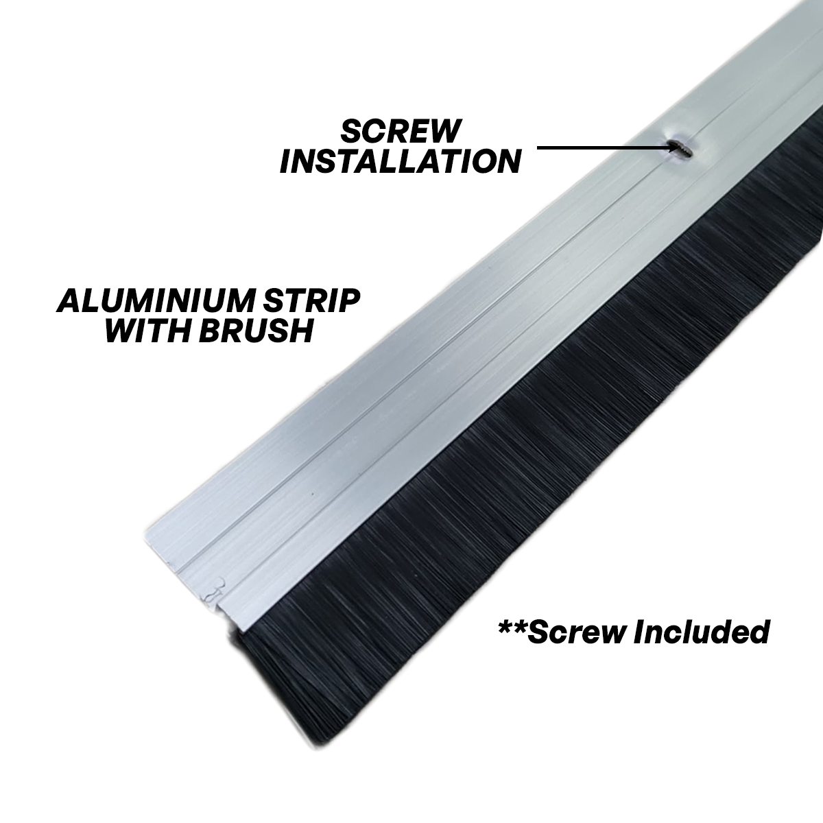 Home Store Door Bottom Seal Kedap Bawah Pintu PVC/Aluminium dengan ...