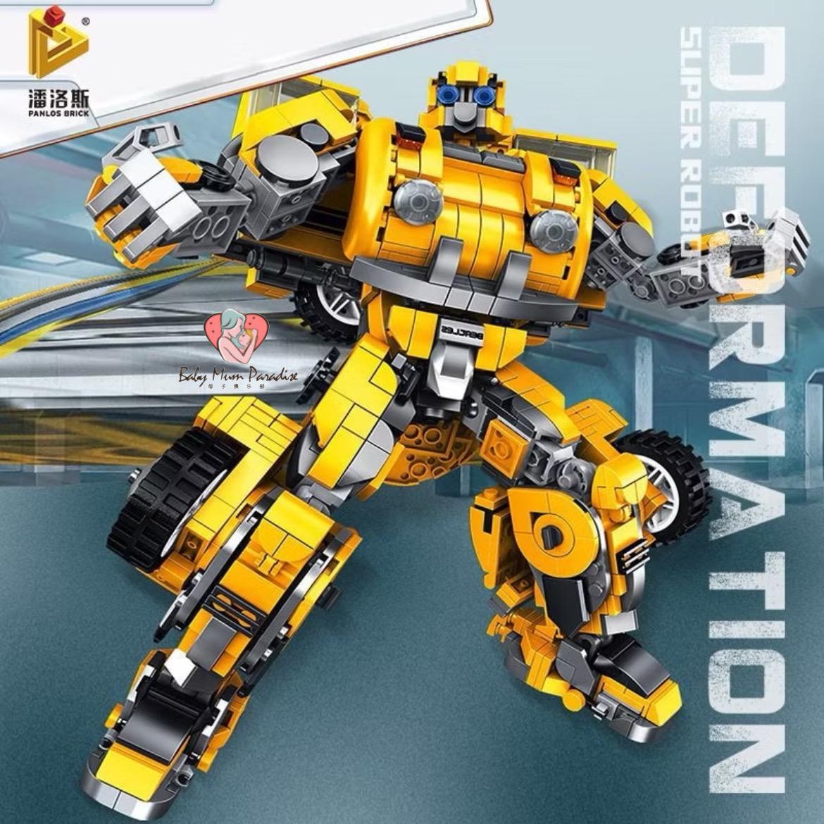 Bumblebee Transformers Building Blocks 1096 Pcs Panlos Mecha Bricks Toy ...
