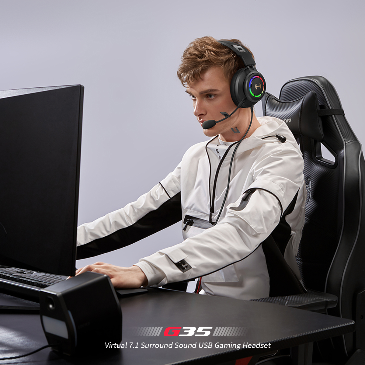 Edifier Hecate G35 7.1 Surround Gaming Headset - Hi-Res Audio | RGB ...