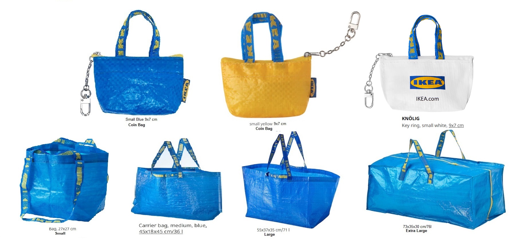 IKEA Carrier Bag Shopping Beg | Laundry | Reusable | Recycle | Small ...