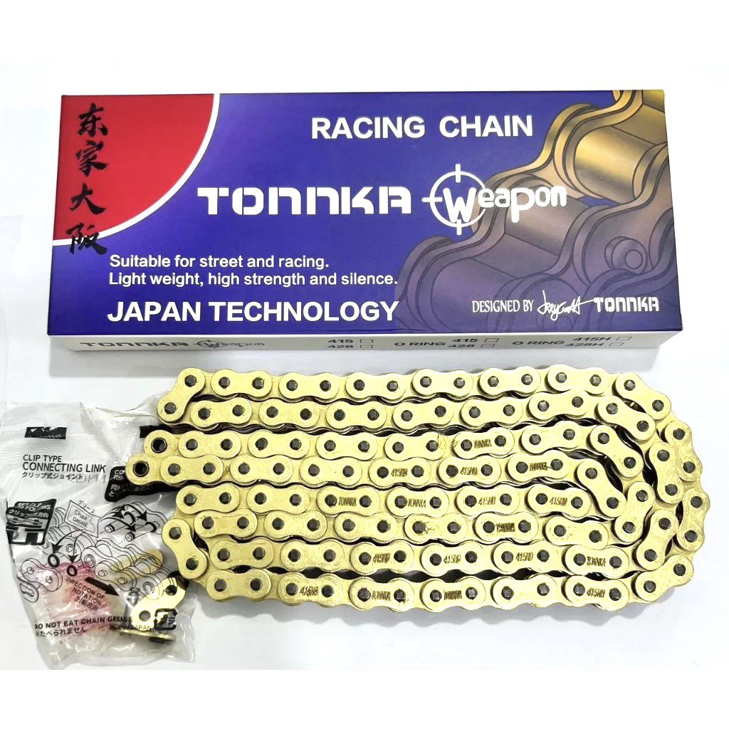 SPROCKET CHAIN TONNKA ORING 415-122 / 415-132 428-132l ORING CHAIN 415 ...