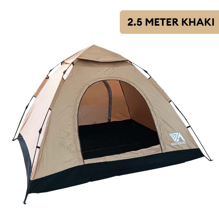 VELOCITY Khemah 2.5 Meter Murah 5-6 person Kemah Water Resistant Tent ...