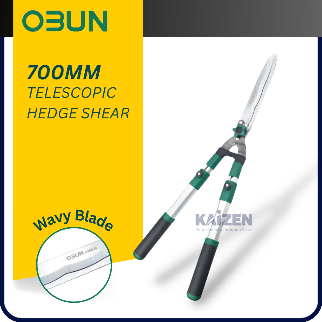 OBUN Telescopic Hedge Shear with Wavy Blade 710-920MM | Shopee Malaysia