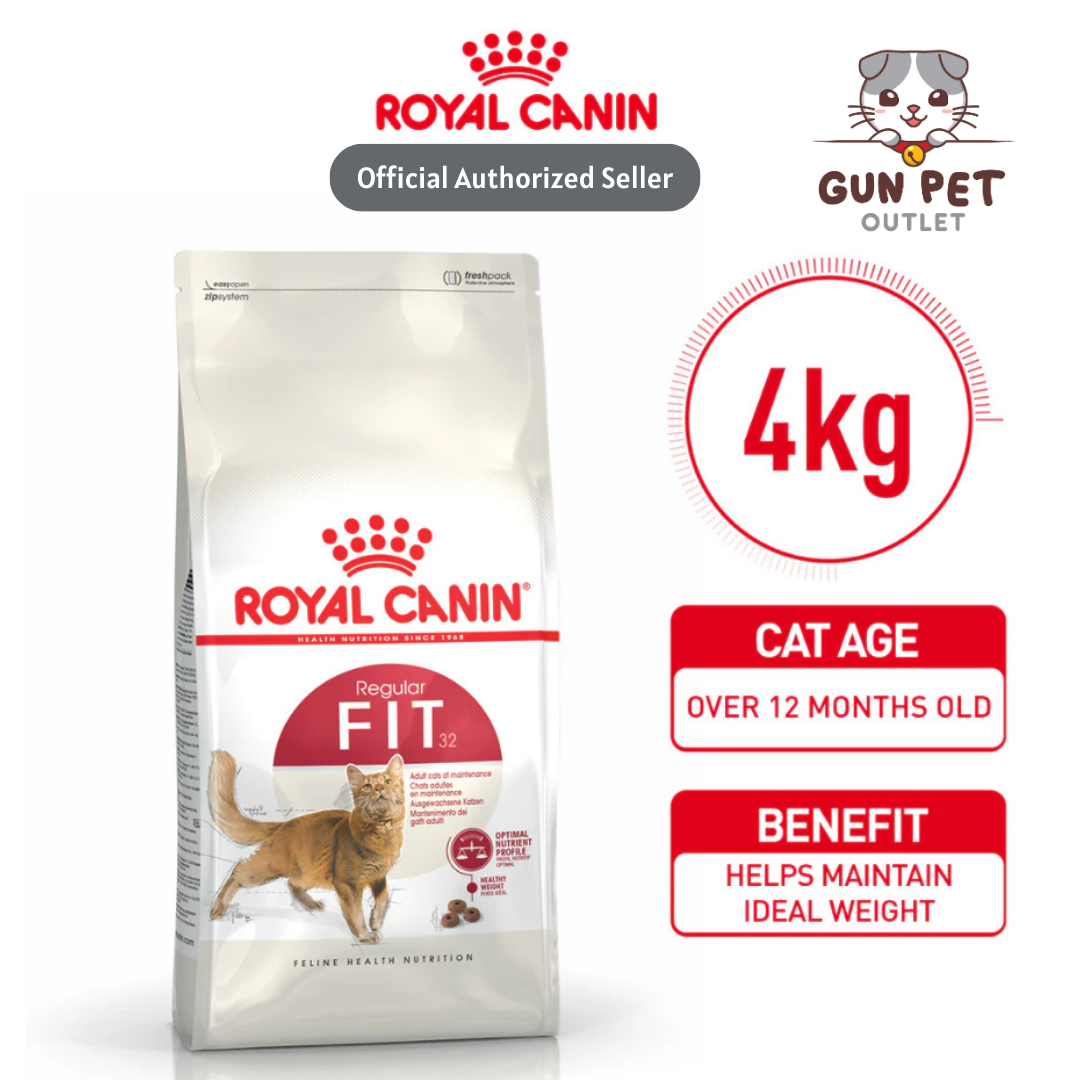 GUN PET Royal Canin 4kg Fit 32 Adult RC 4kg Dry Cat Food Makanan Kucing ...