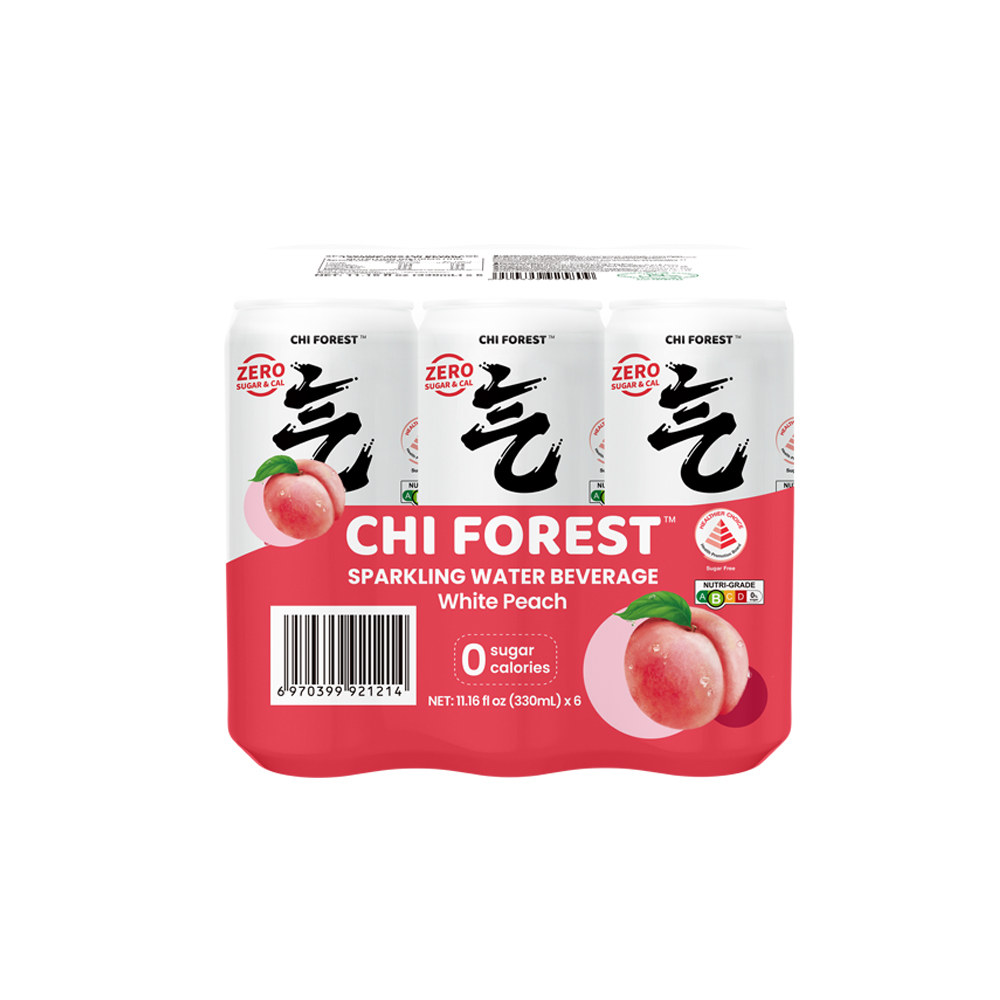Chi Forest Sparkling Water White Peach 6x330ML | Shopee Malaysia