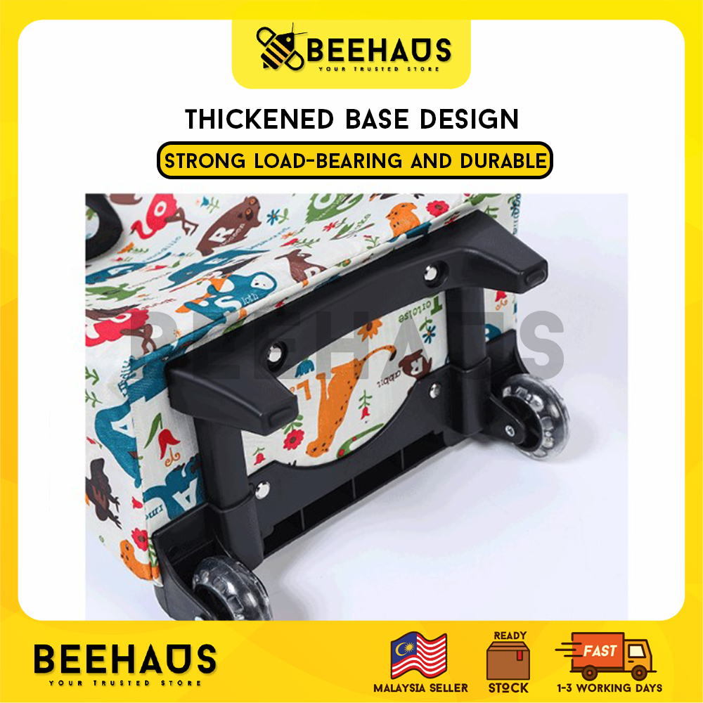 Beehaus Portable Shopping Trolley Bag | Shopping Bag Cart Laundry ...