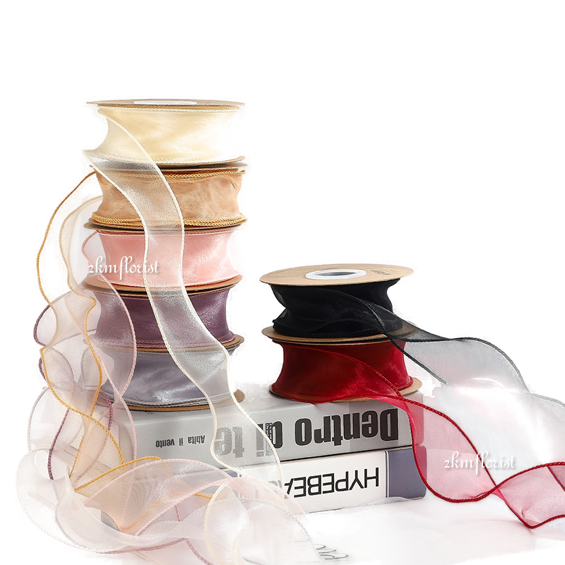 4CM FISH TAIL Ribbon Reben Riben Gift Satin Organza Mermaid Flower ...