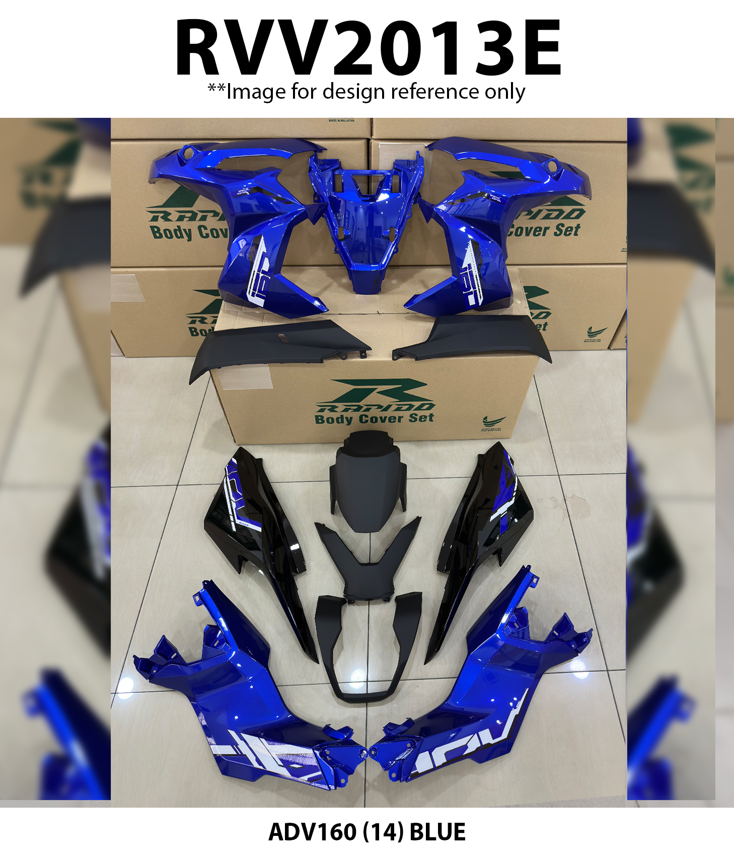 RAPIDO Cover Set HONDA Adv Adv160 (14) Red Blue White Body Cover ...