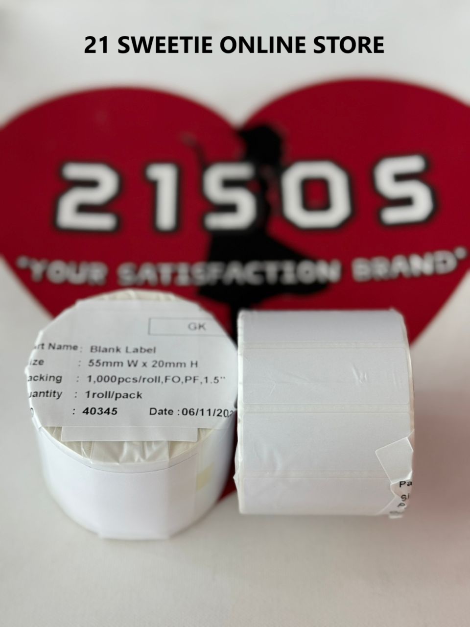 PREMIUM Blank 55x20 Barcode Label 55mm x 20mm 1UP Sticker Avery Strong ...