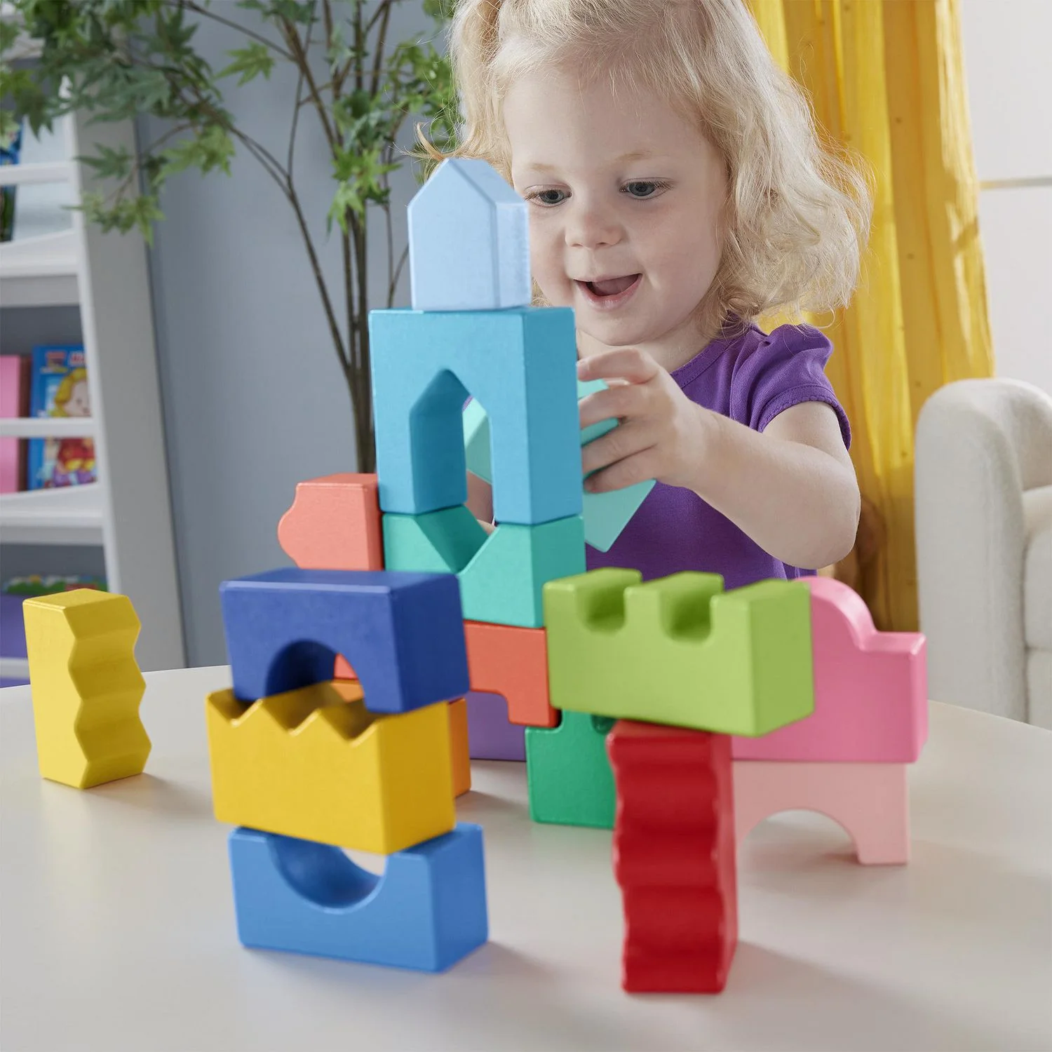 Fisher-Price Wooden Interlocking Blocks (HXT95) | Shopee Malaysia