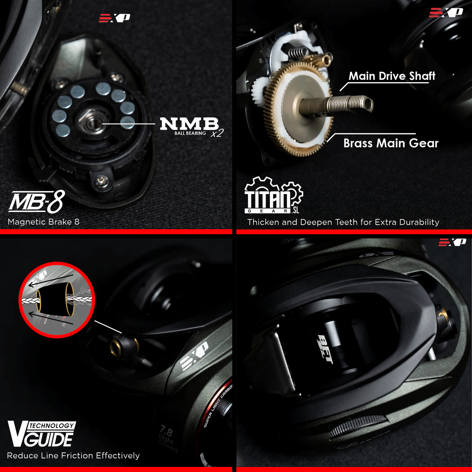 EXP LEGGERA REEL LG81LS bc baitcasting SW NMB Bearing Casting Left Hand ...