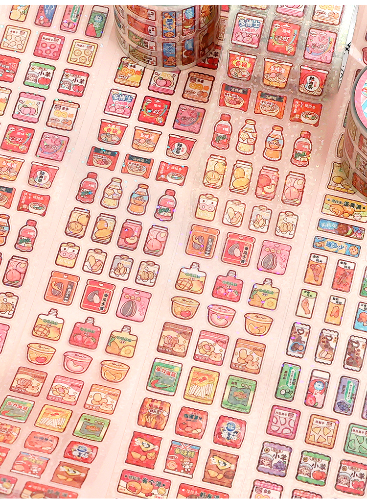 TLD Cute Cartoon DuoDuo Supermarket Series Die Cut Deco Stickers Roll ...