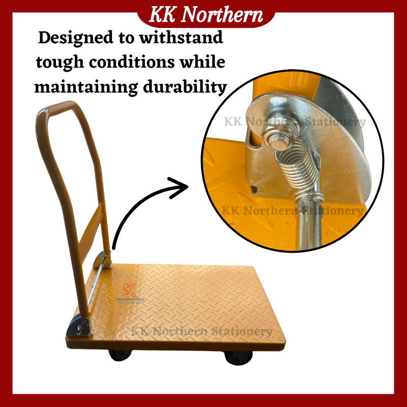 Heavy Duty Industrial Full Metal Foldable Trolley Flatbed Hand Truck ...