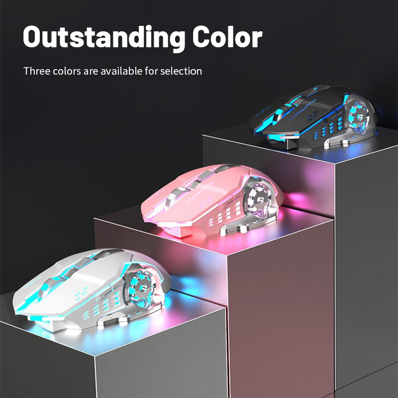 3 DPI levels Mouse Wireless Gaming Mouse Mute Buttons Bluetooth 5.0 ...