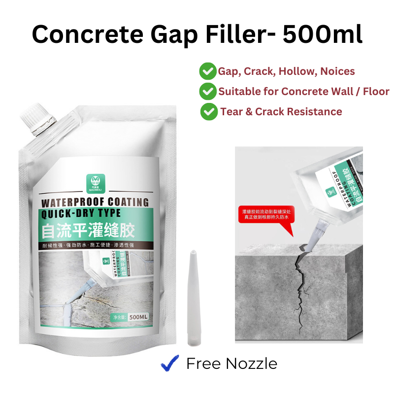 500ml Concrete Gap Filler Waterproof Coating Quick Dry Type Gap Repair ...