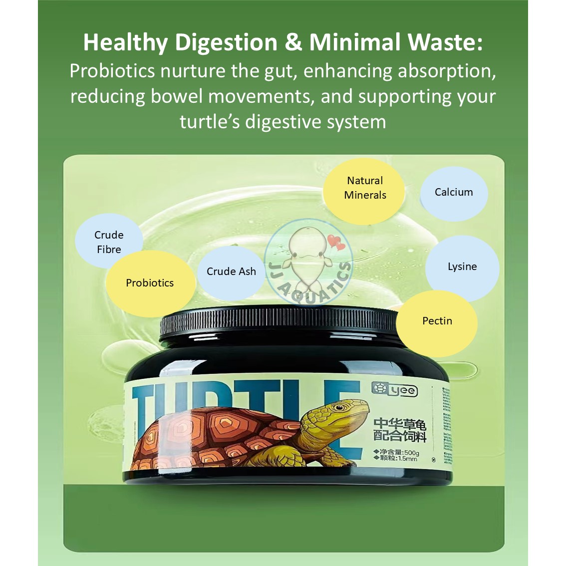 🔥Ready stock🔥YEE Odor Control Turtle Food Tortoise Food High Protein ...