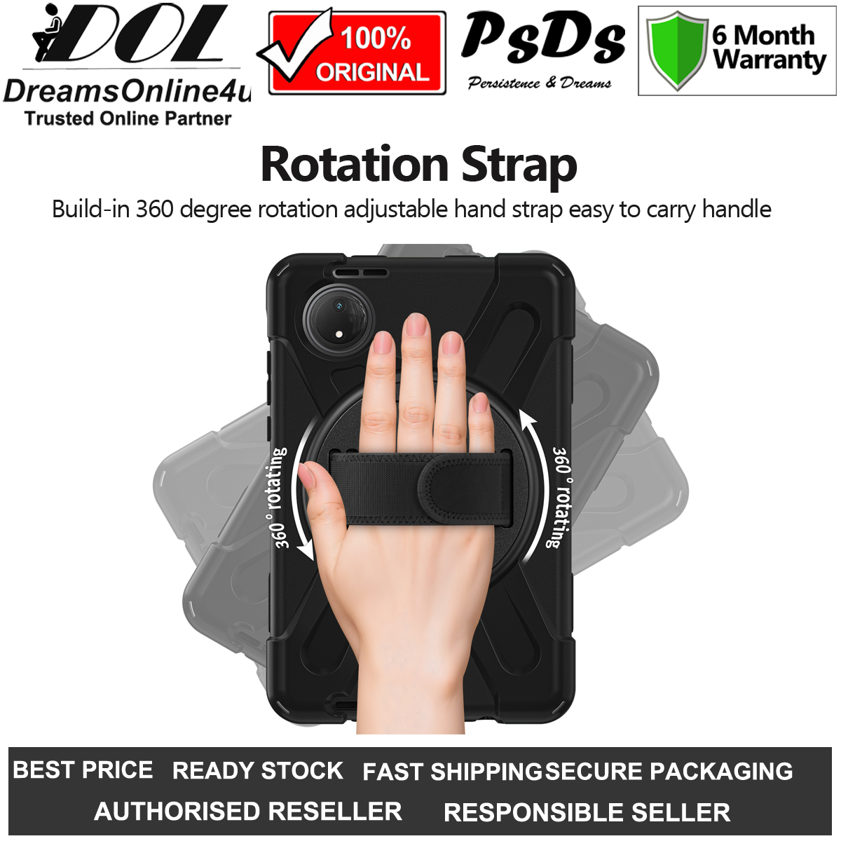 PsDs PirateKing Redmi Pad SE 8.7-inch 2024 Anti-Drop Military ...