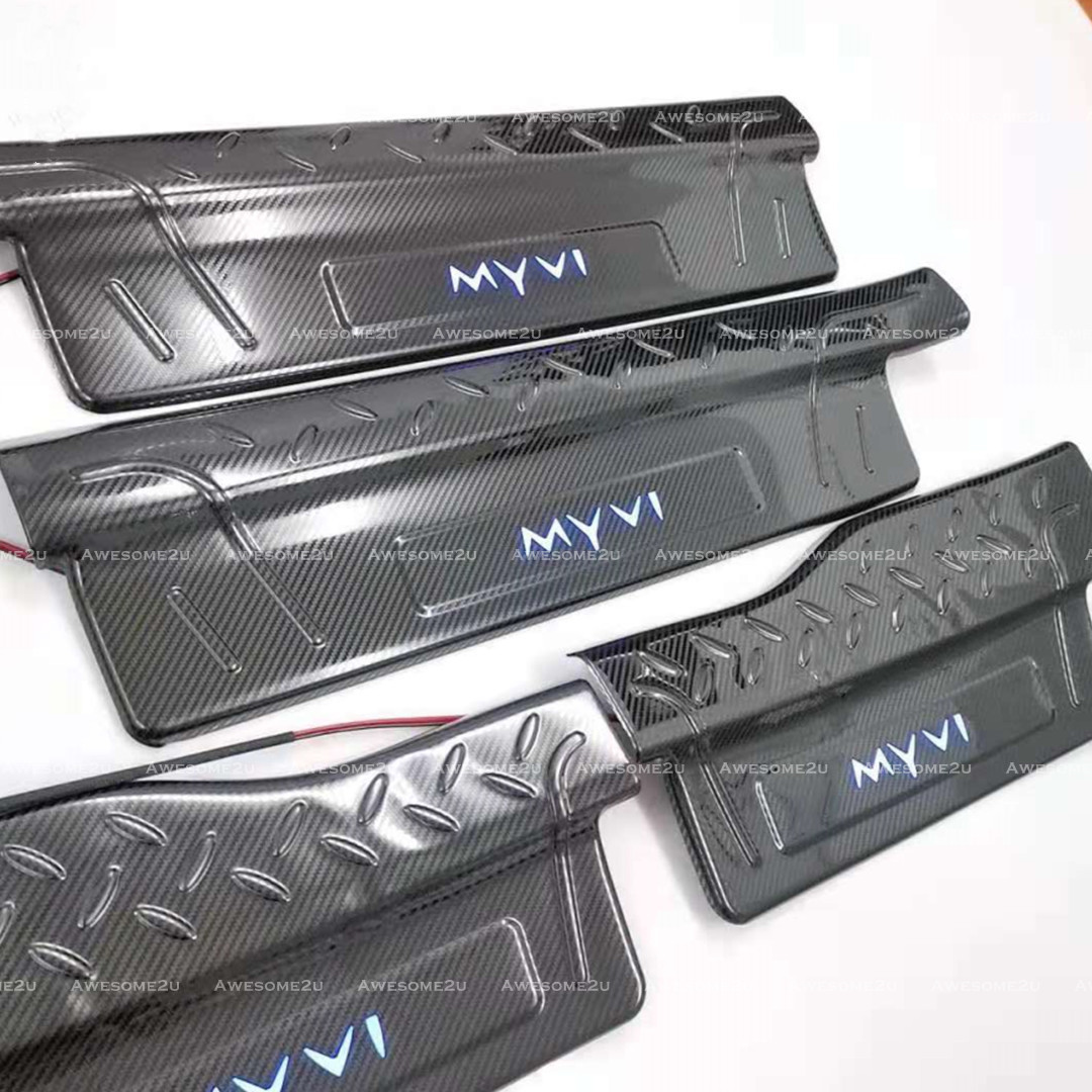 Awesome2u Perodua Myvi 2018-2024 Carbon Led Side Door Step Sill Plate ...