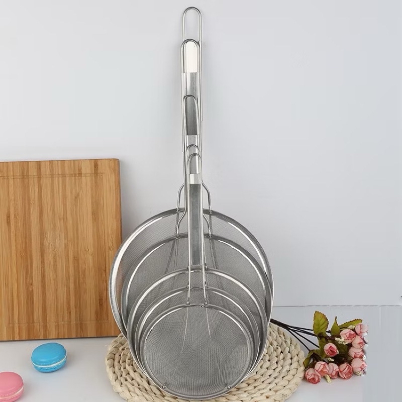 Mk.wares Stainless Steel Fine Mesh Skimmer Oil Frying Filter Fine Mesh ...