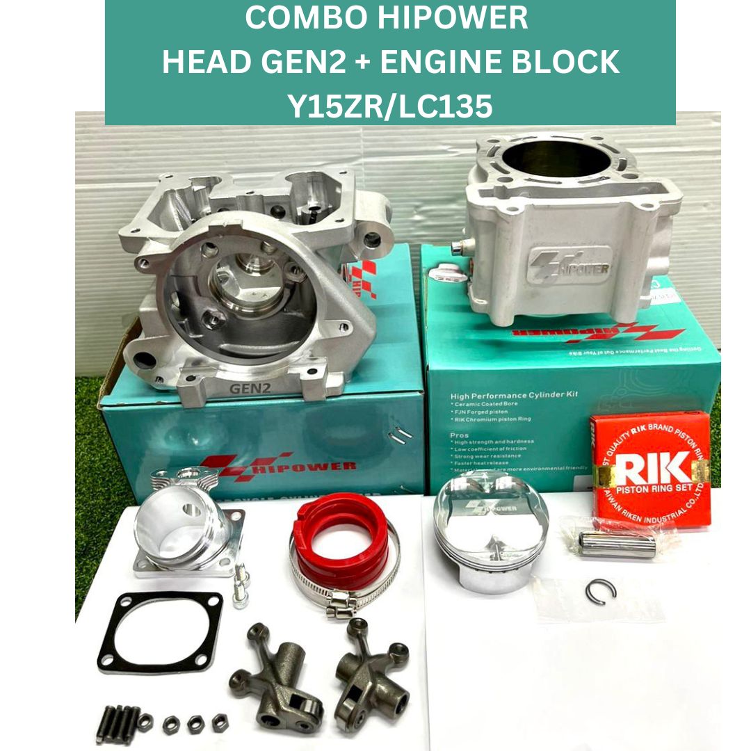 COMBO HIPOWER HEAD GEN2 + ENGINE BLOCK Y15ZR/LC135 SUPERHEAD 23/26 24/ ...
