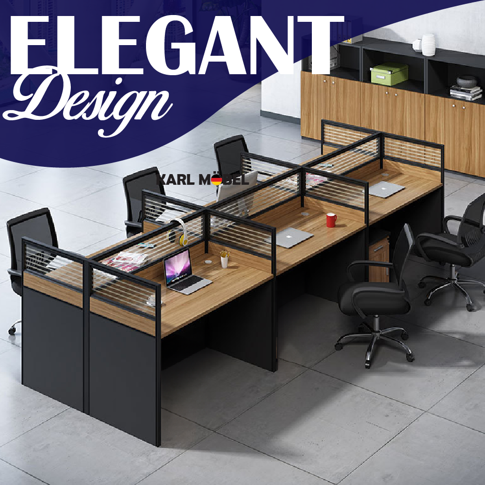Office desk Table Workstation Staff computer desk 1/2/4 /6/8 persons l ...