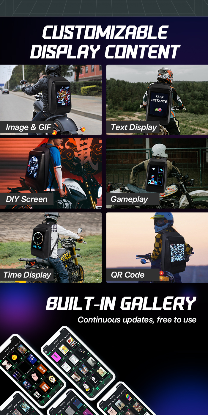 LOY Pixel Core HD Led Backpack with Waterproof and customizable Lamps ...