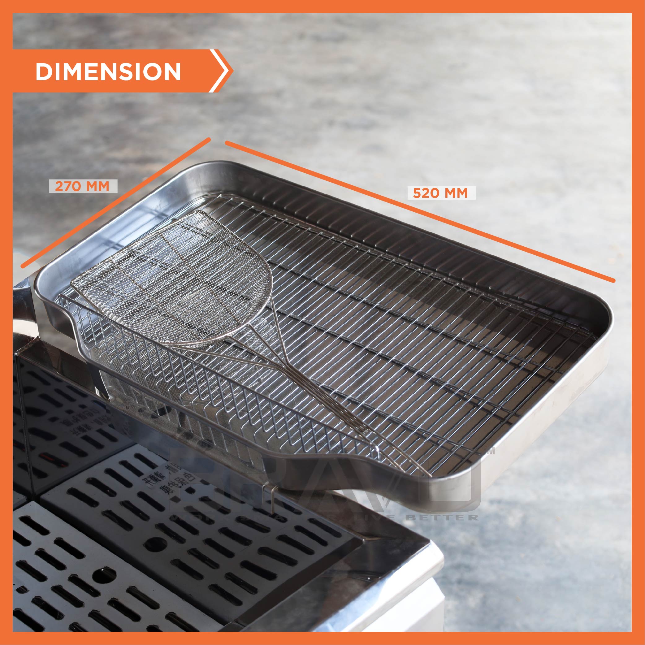 Bravo Stainless Steel Gas Deep Fryer Capacity 60 Liter Free Standing ...