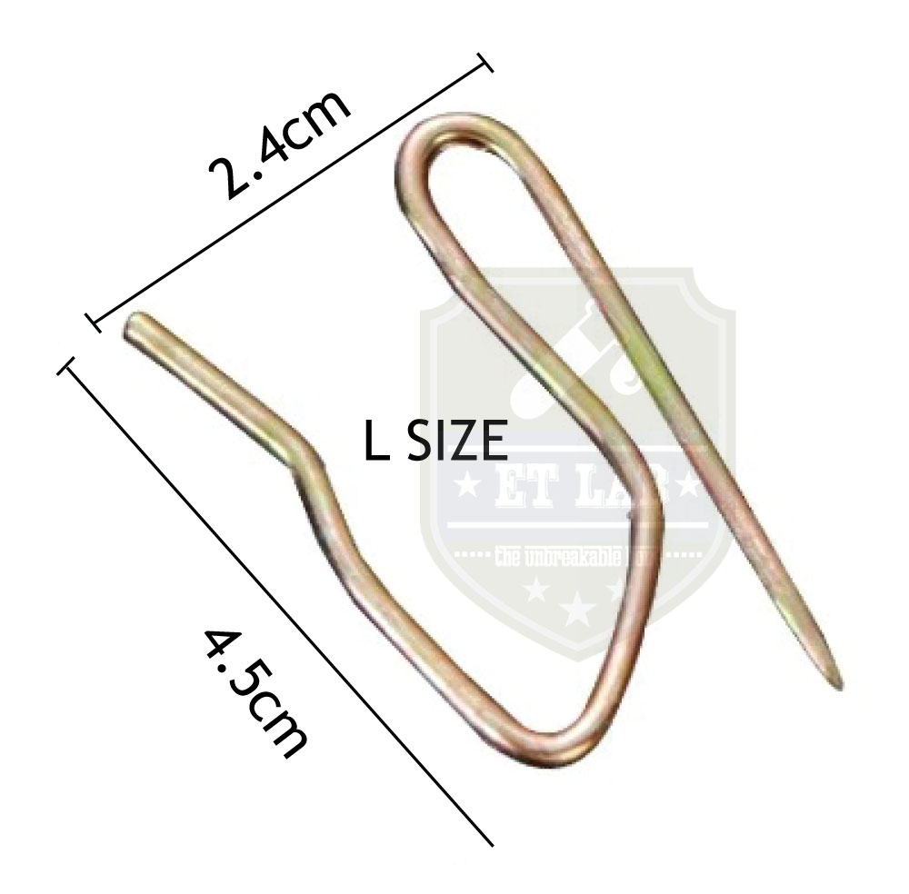 10 PCS 50 PCS CURTAIN PIN HOOK END HOOK METAL PIN-ON / 168 END HOOK ...