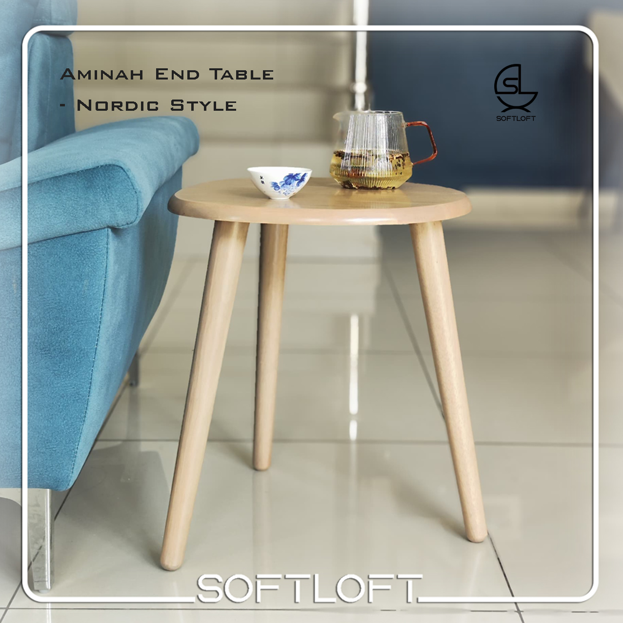 Aminah Solid Wood Folding Chair End Table Dining Rattan Stool Coffee ...
