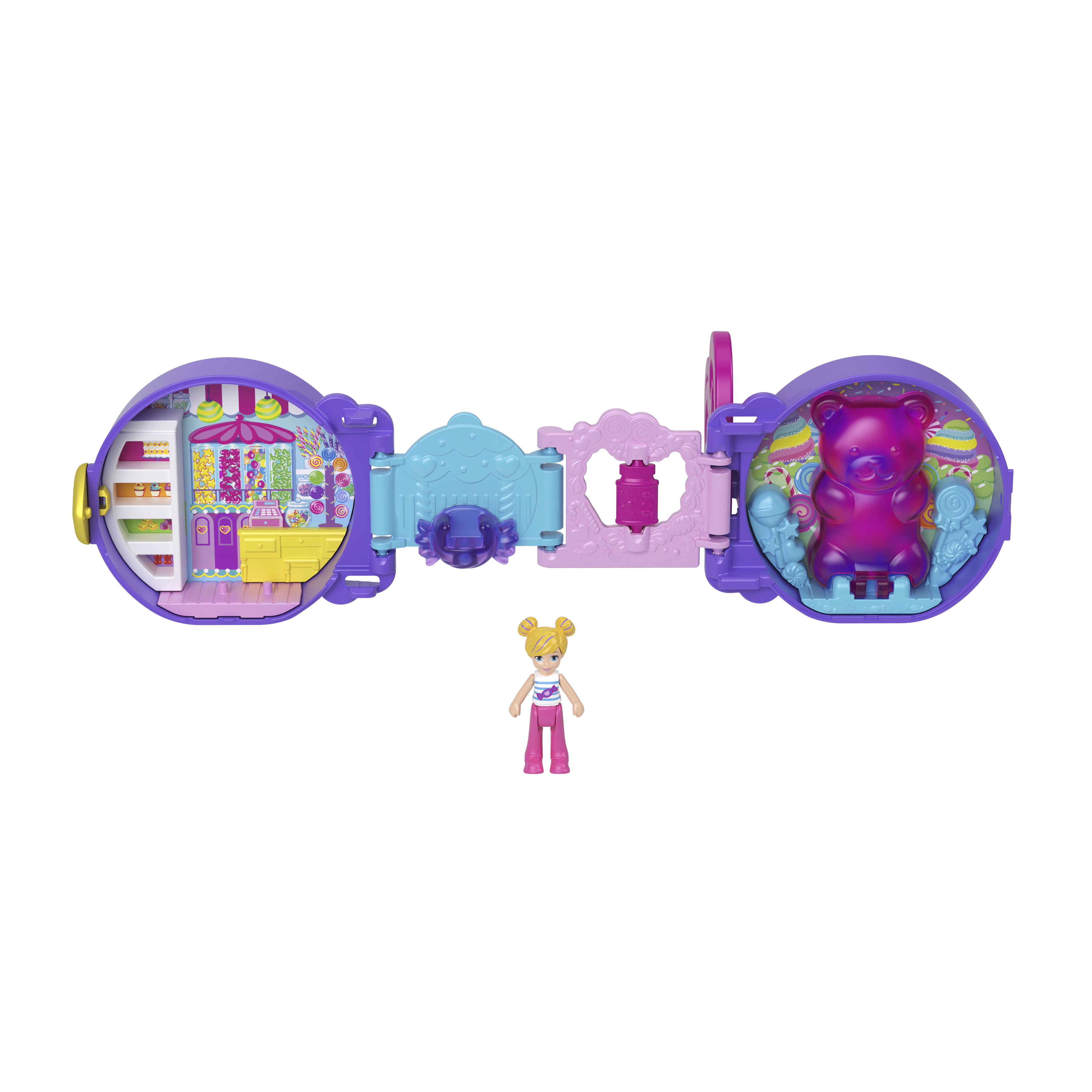 Polly Pocket Pocket On The Go Fun Collection Of Mini Playsets With 1 ...