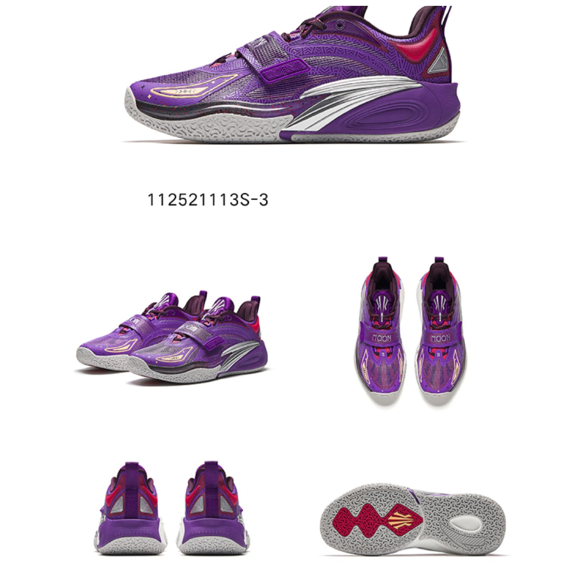 ANTA Men KAI 1 Moon BASKETBALL SHOES 1124D1113-15 - Purple (Kasut ...